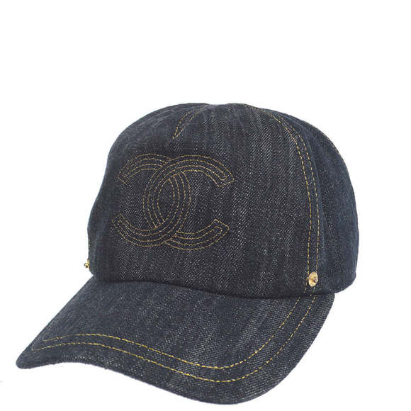CHANEL | Accessories | Chanel 200s Cap Denim M 28793 | Poshmark